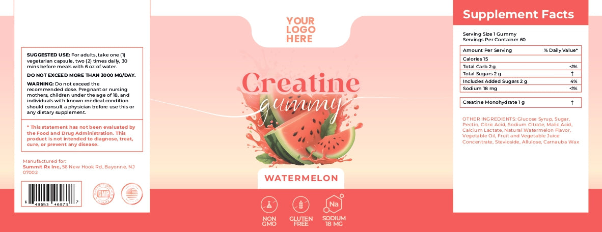 Creatine Gummy (Watermelon) - Creatine Monohydrate